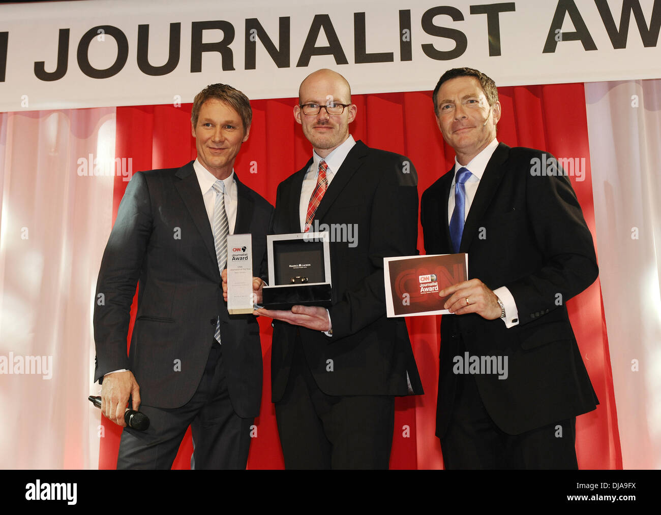 Franz Fischlin, Martin Schlueter, Jonathan Mann at the CNN Journalist ...