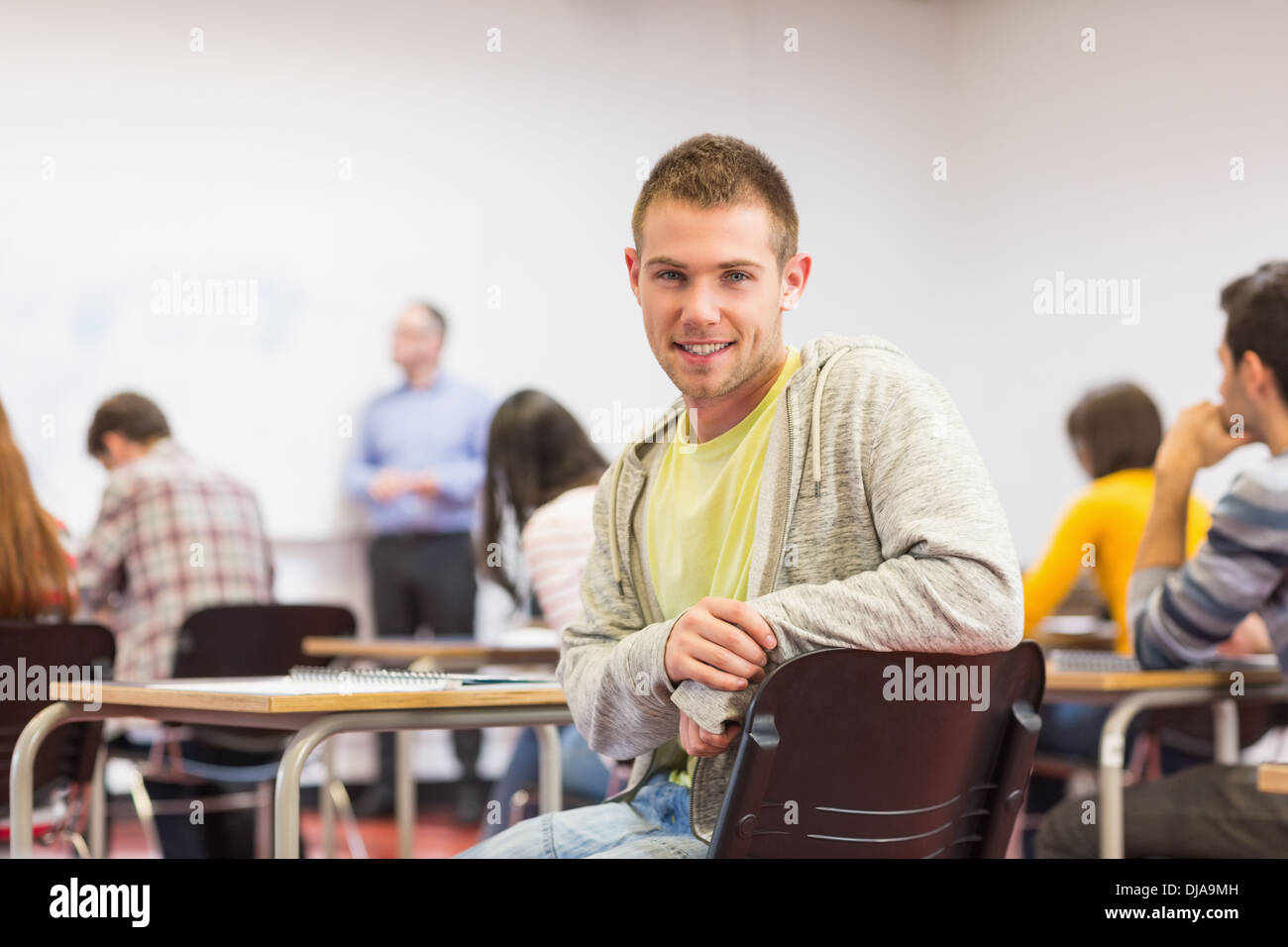 Teacher Students Classroom Blurred High Resolution Stock Photography ...