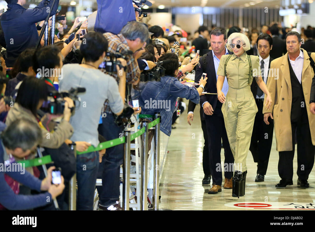 Narita, Chiba Prefecture, Japan. 26th Nov, 2013. Singer Lady Gaga ...