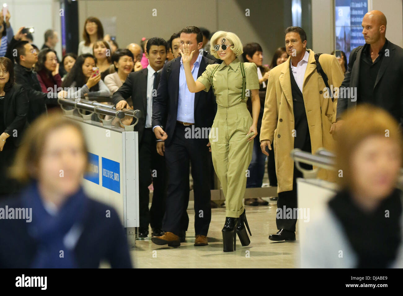 Narita, Chiba Prefecture, Japan. 26th Nov, 2013. Singer Lady Gaga ...