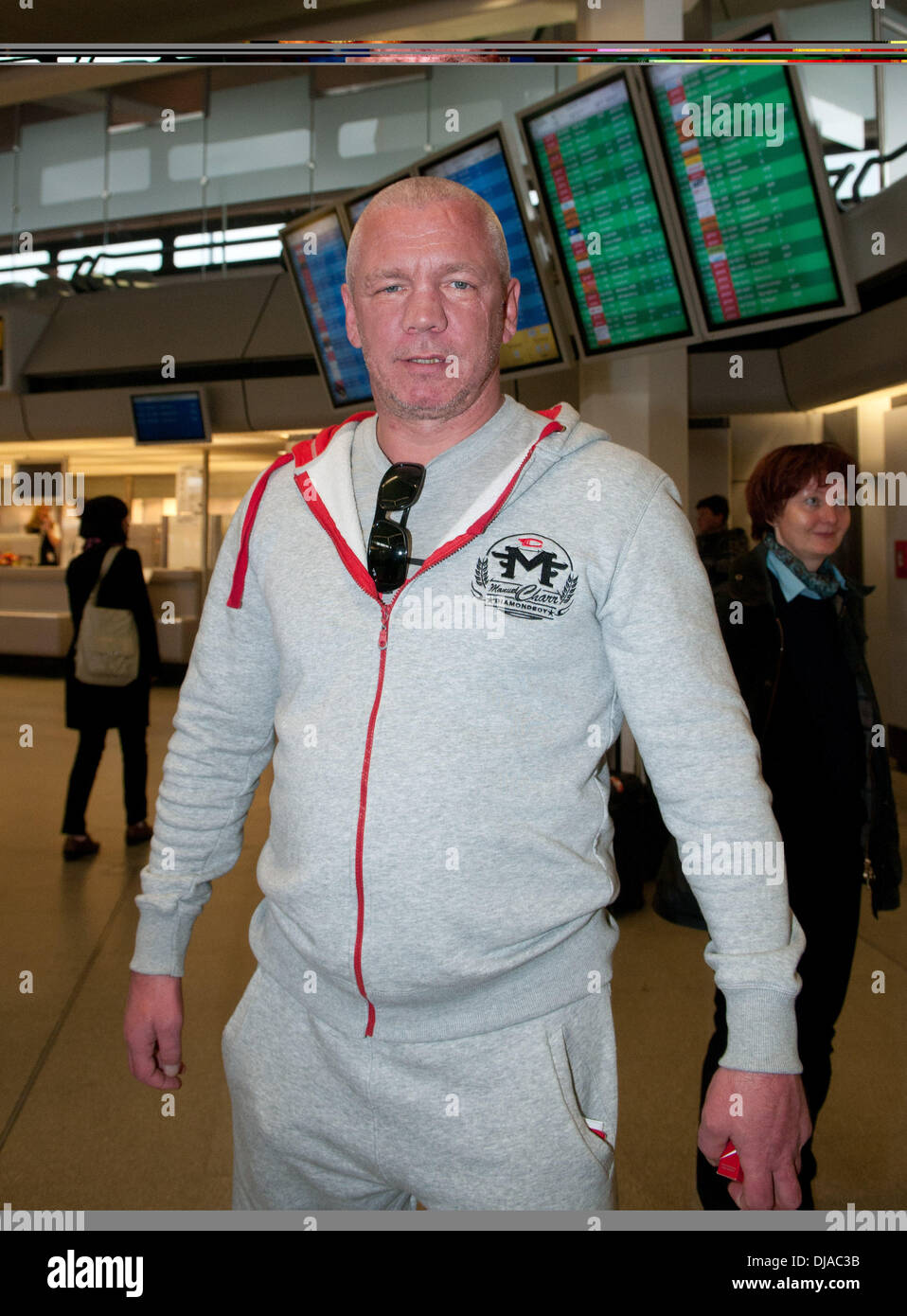 Graciano Rocchigiani arriving at Tegel airport after celebrity fight ...