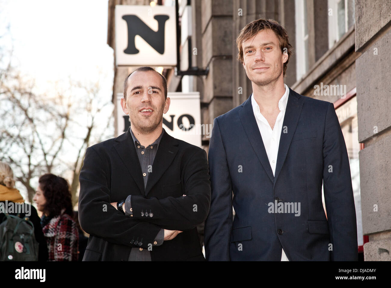 Nikolaj Arcel and Rasmus Heisterberg at the premiere of the movie 'Die ...