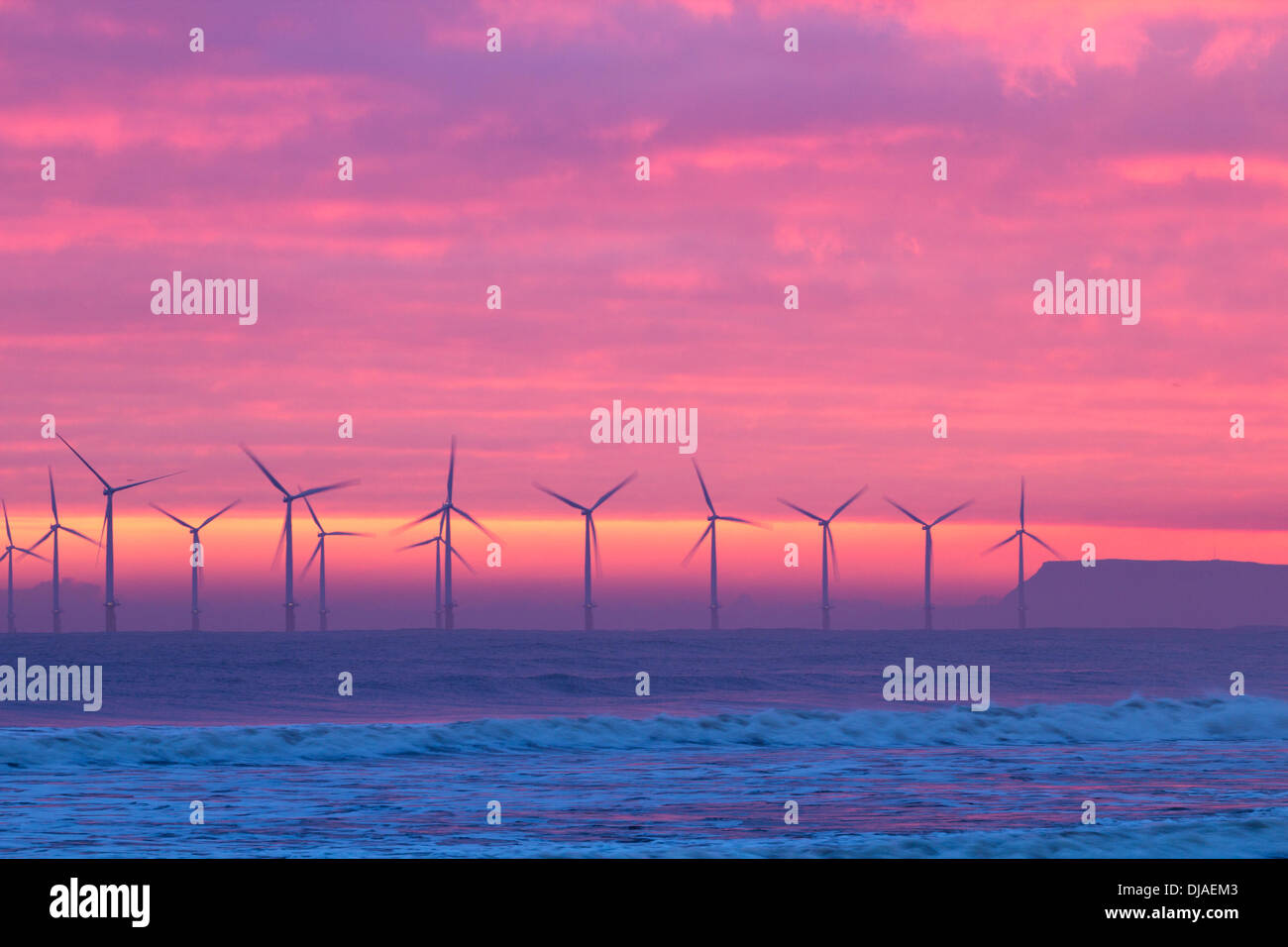 Teesside offshore windfarm on north hi-res stock photography and images ...