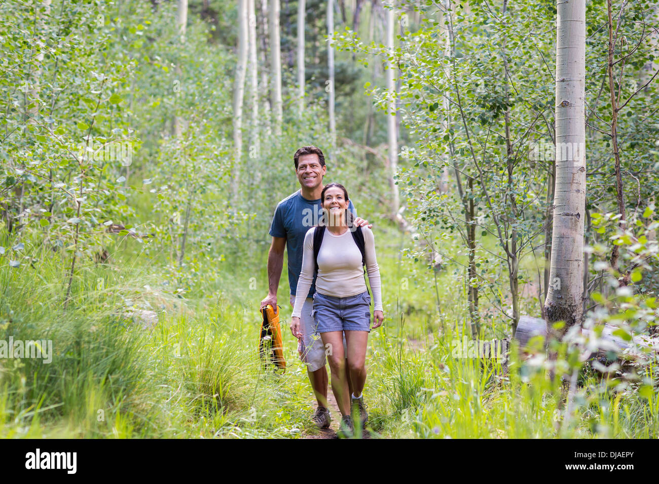 Two women enjoying together walking hi-res stock photography and images ...