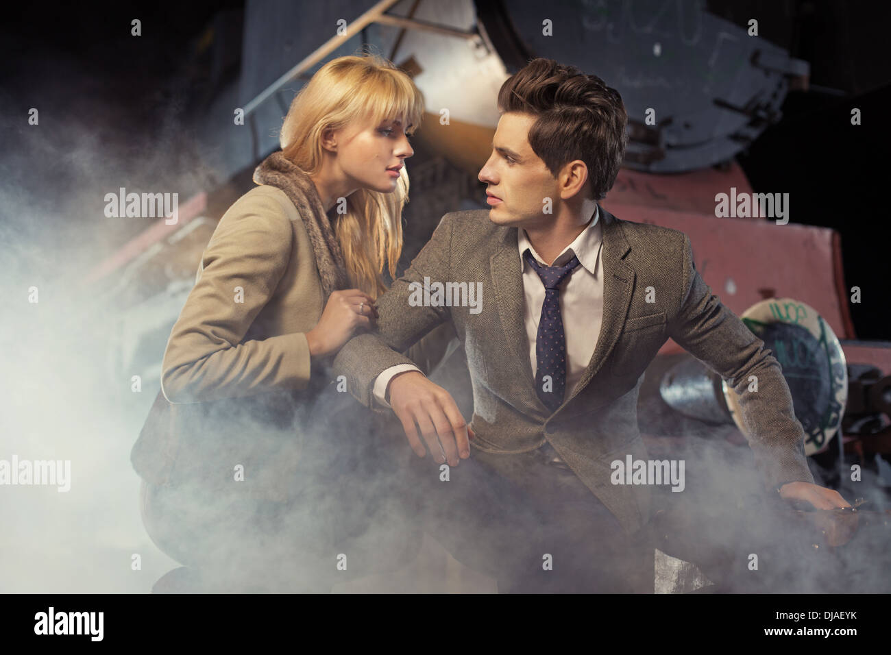 Nice picture of lovely classic couple Stock Photo - Alamy