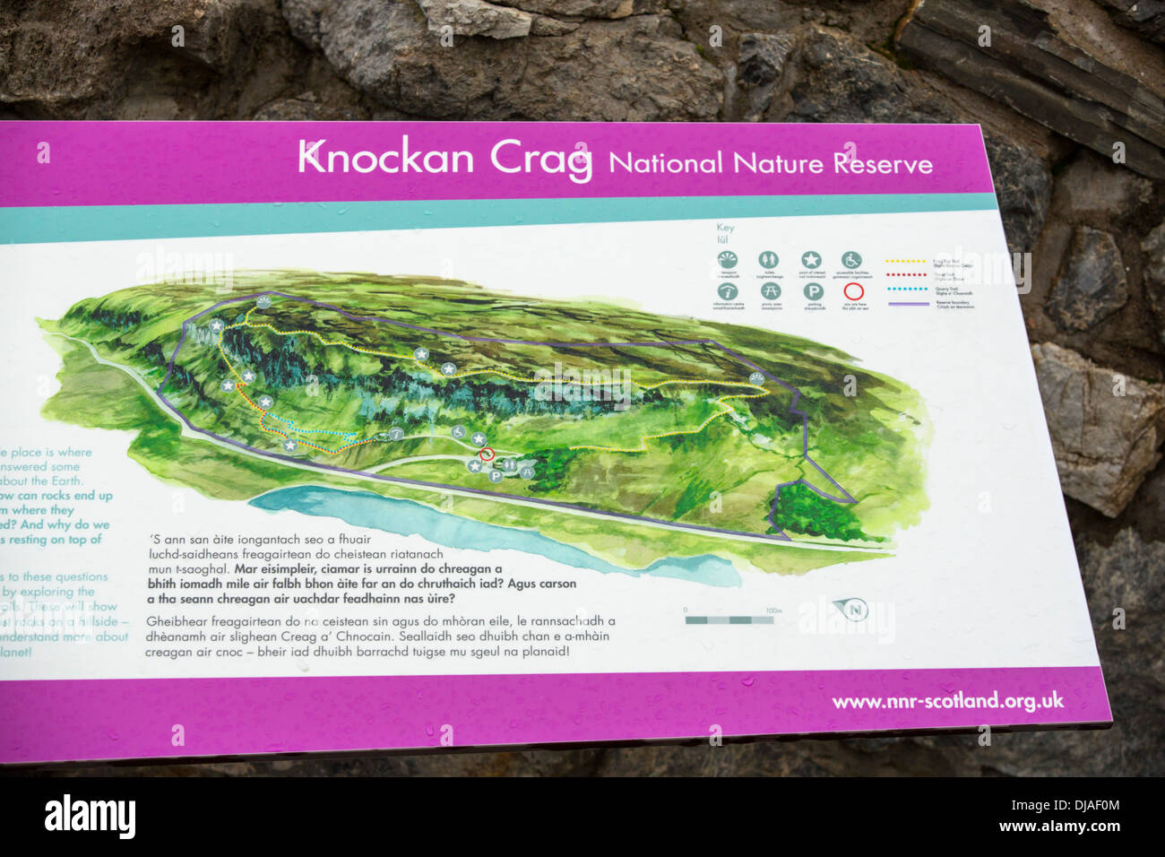 Knockan Crag in Assynt, Scotland, UK, a famous geological site where ...