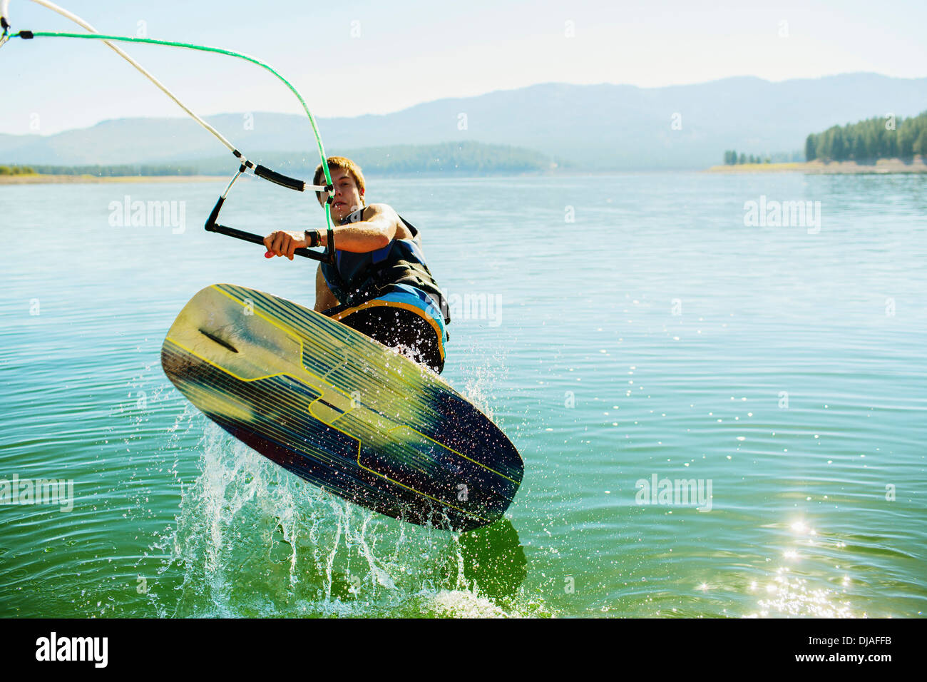 Man wakeboarding hi-res stock photography and images - Alamy