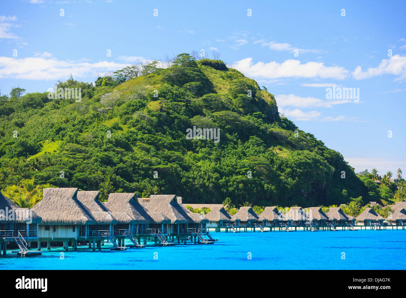 Tropical resort, Bora Bora, French Polynesia Stock Photo - Alamy