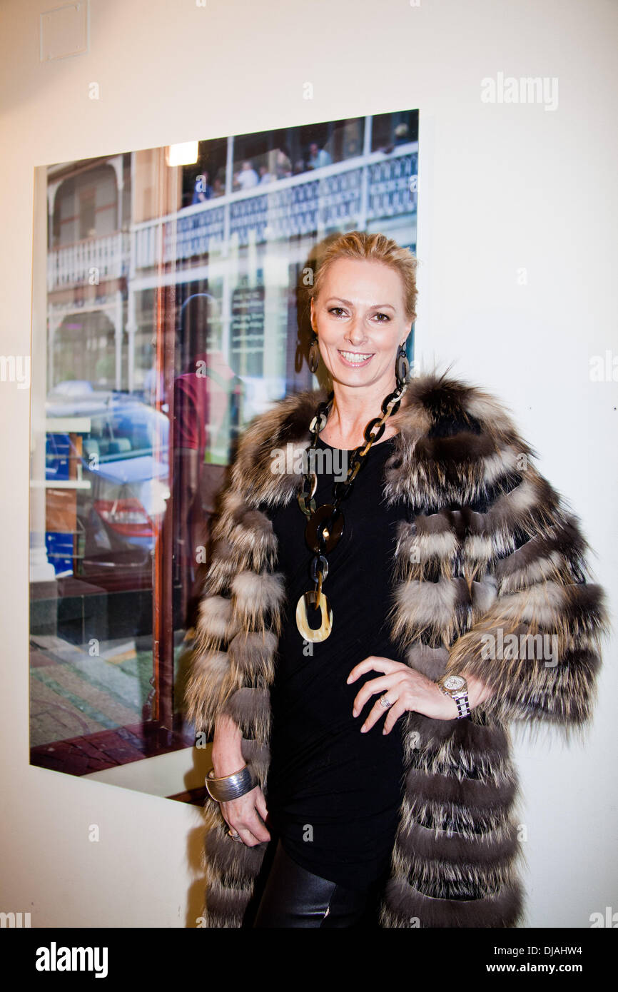 Petra van Bremen at the opening of the photo exhibition "Dialog der ...