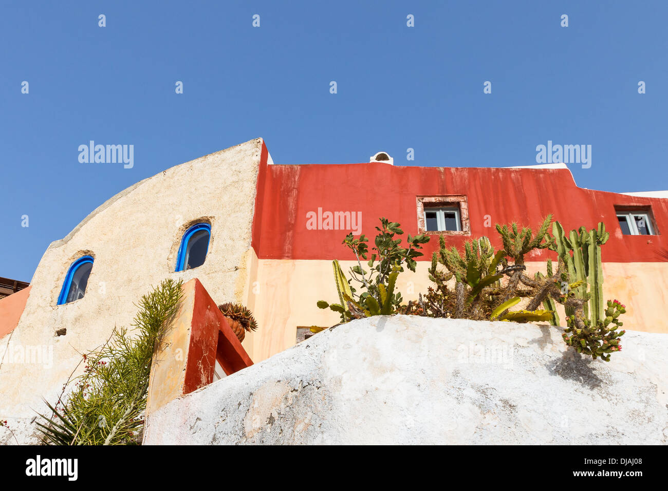 Beautiful Oia village in Santorini island Greece, building details ...