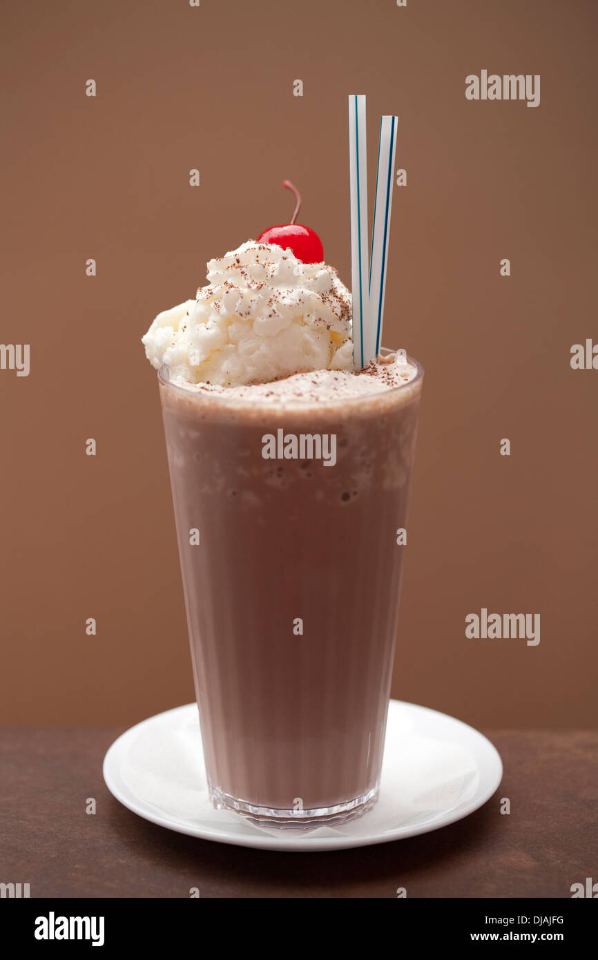 Chocolate milkshake whipped cream hi-res stock photography and images ...