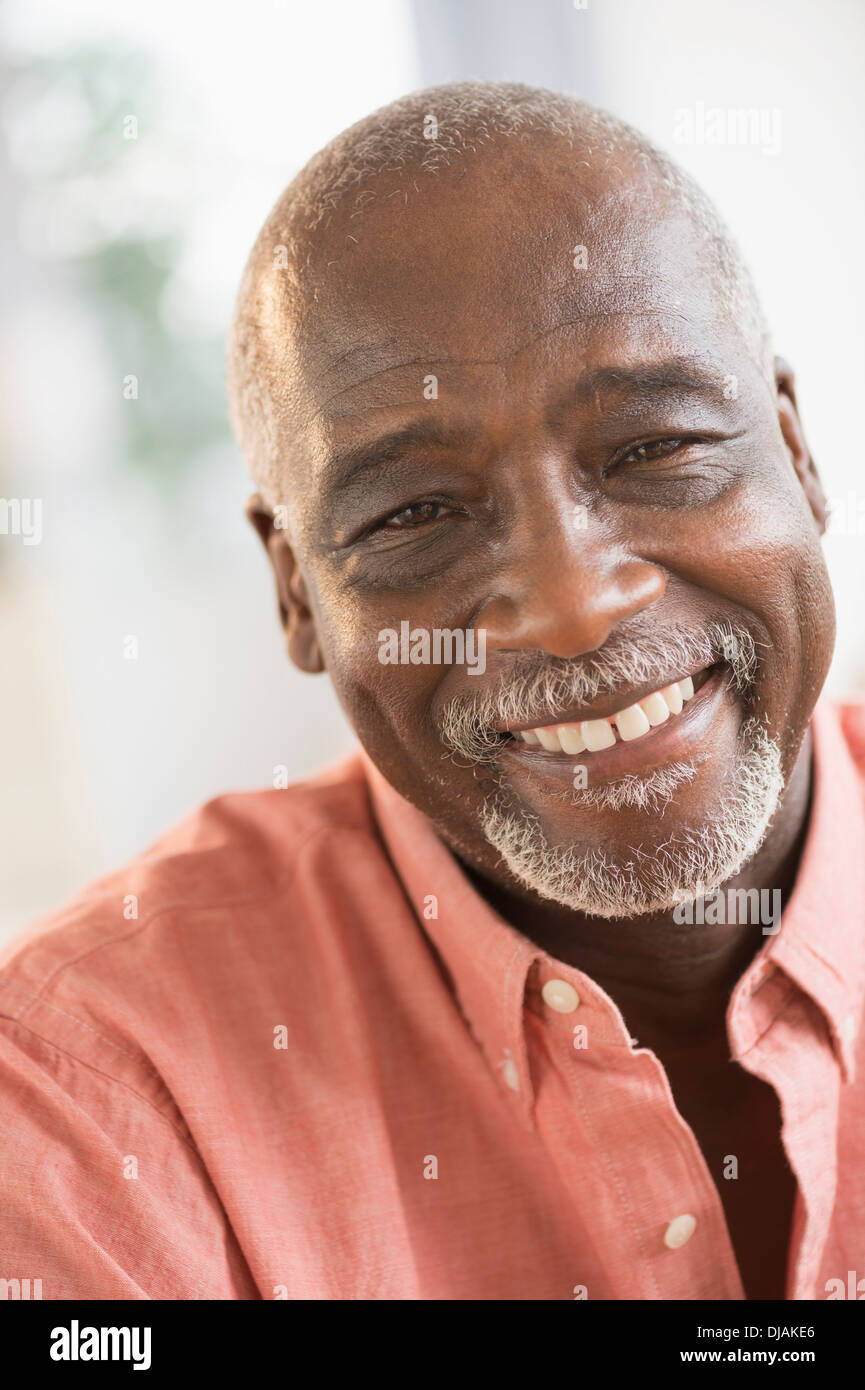 Black man smiling Stock Photo - Alamy