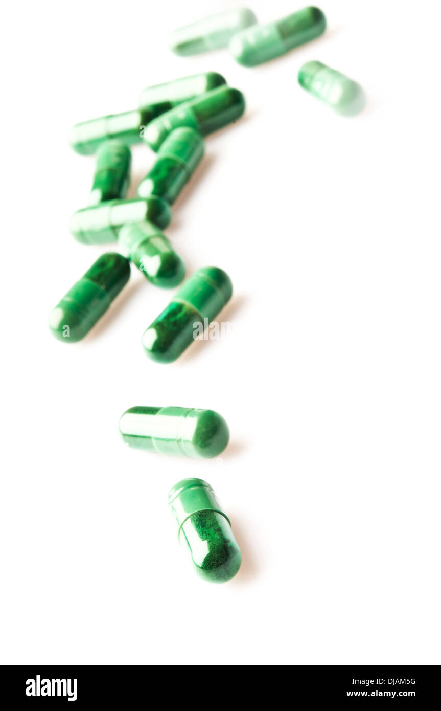 Pills green Cut Out Stock Images & Pictures - Alamy