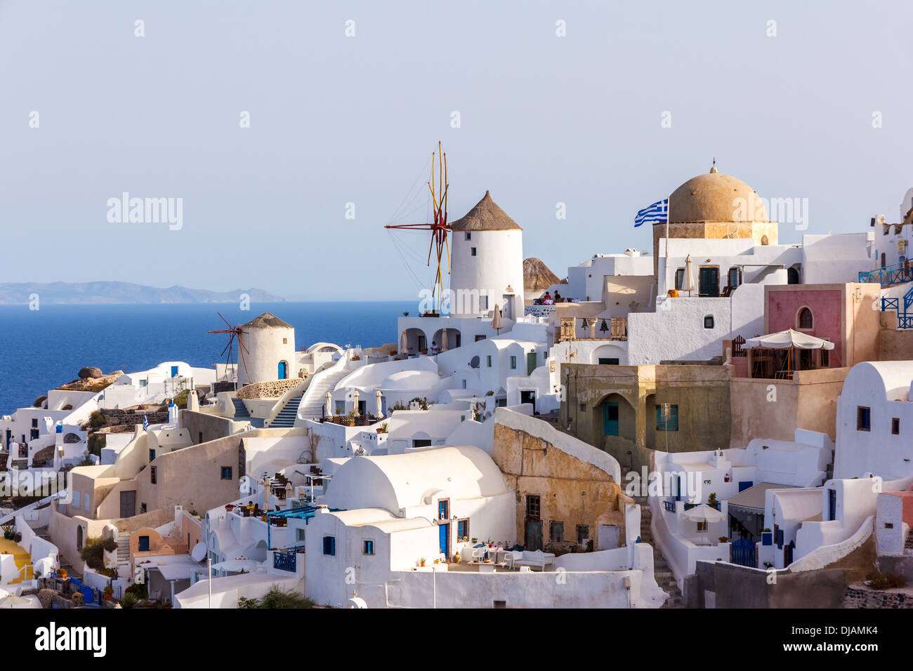 Beautiful Oia village in Santorini island Greece, building details ...
