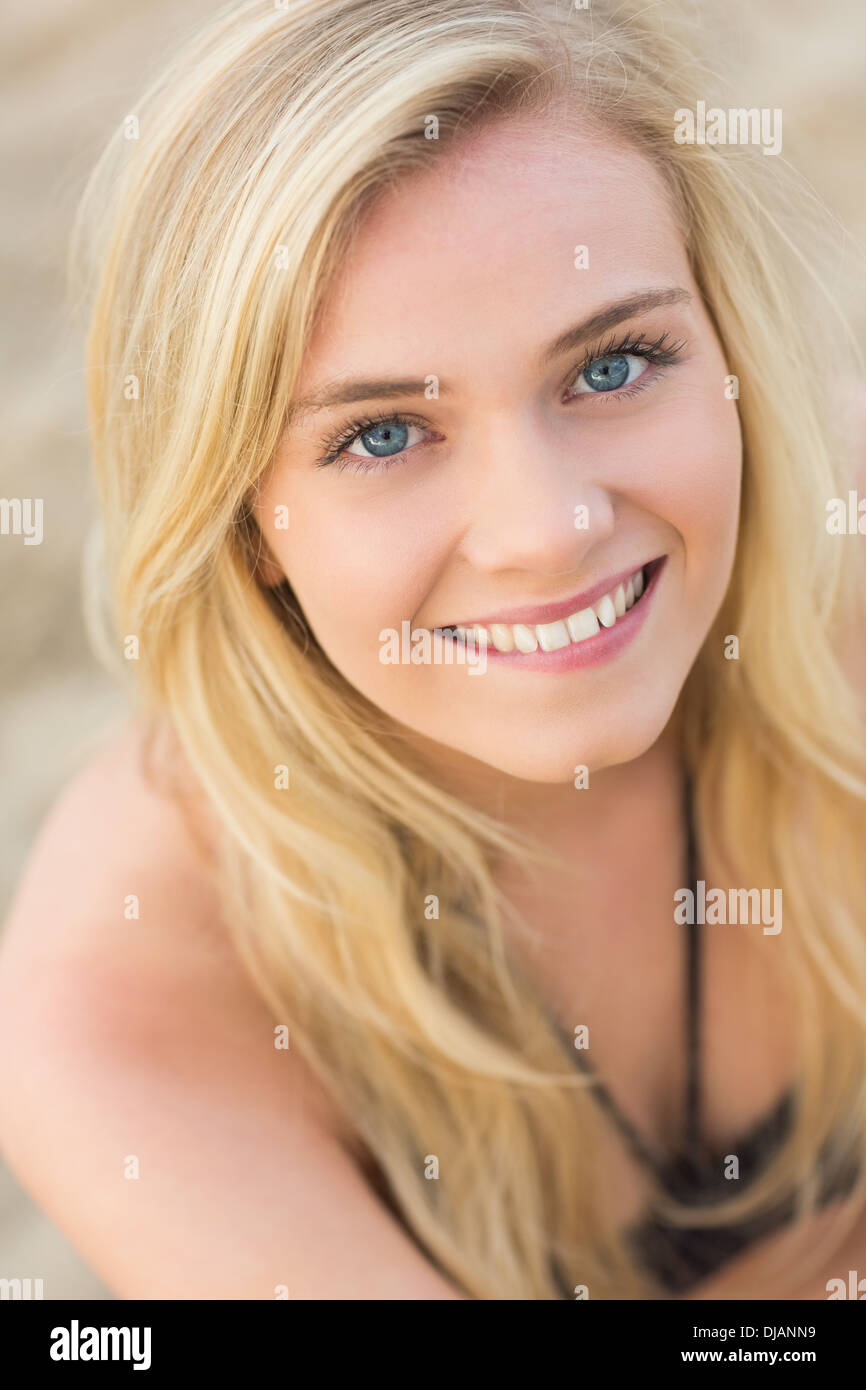 Close up face woman overhead hi-res stock photography and images - Alamy