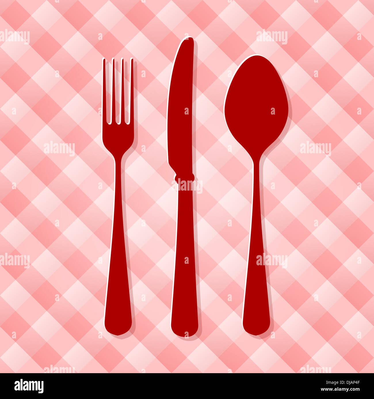 Classic cutlery illustration hi-res stock photography and images - Alamy