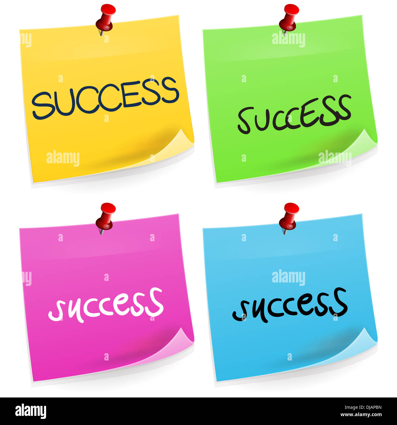Success Sticky Note Stock Photo - Alamy