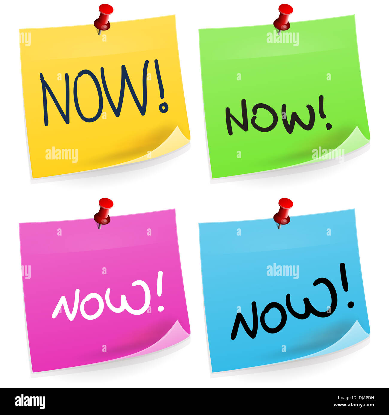 Now Sticky Note Stock Photo - Alamy