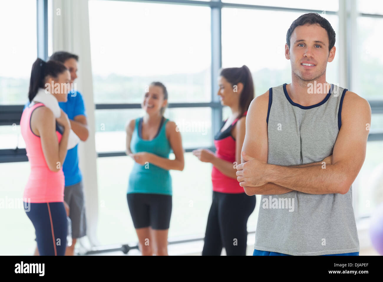 Fitness instructor communication hi-res stock photography and images ...