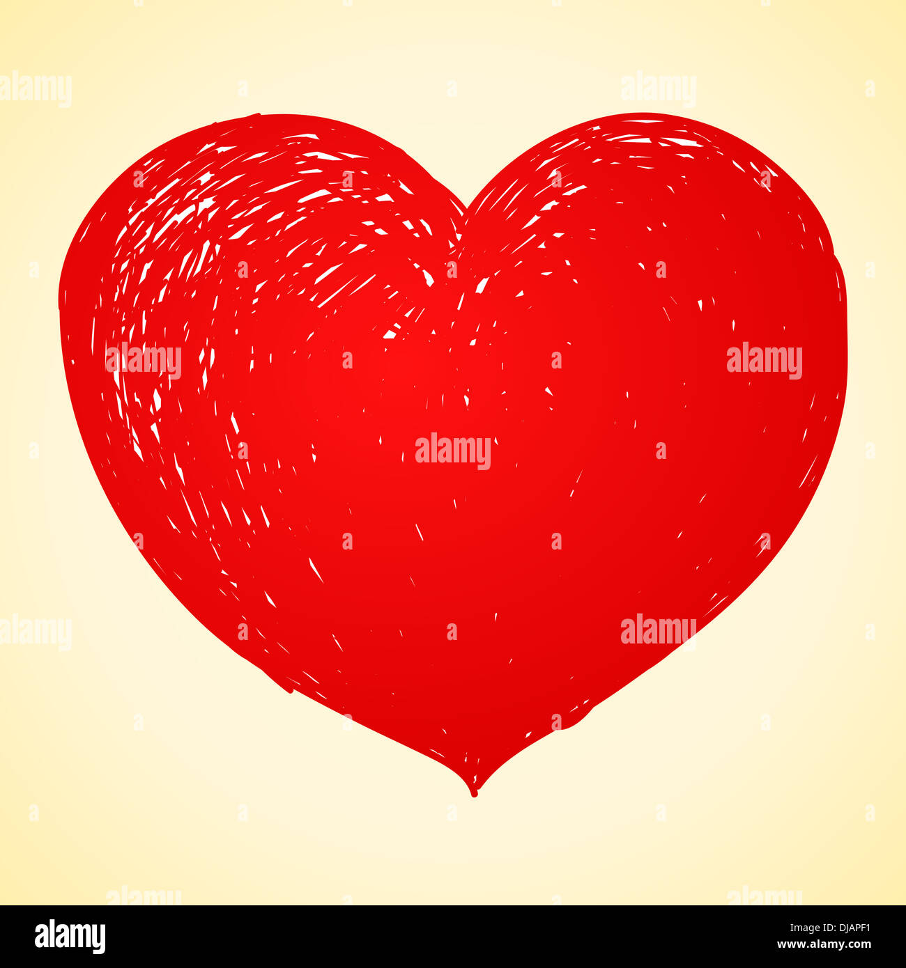 Red Heart Drawing Stock Photo - Alamy