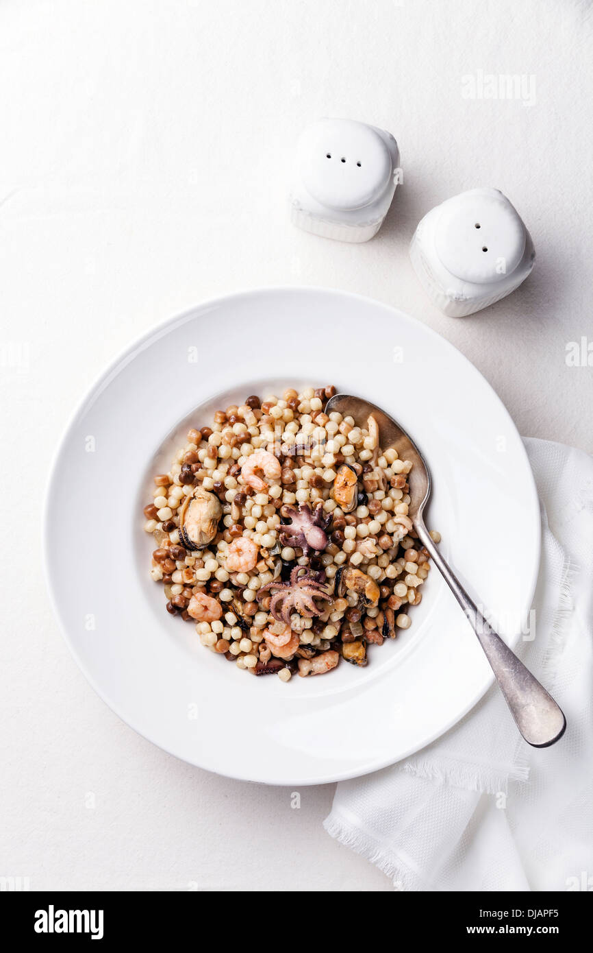 Fregula sarda pasta hi-res stock photography and images - Alamy