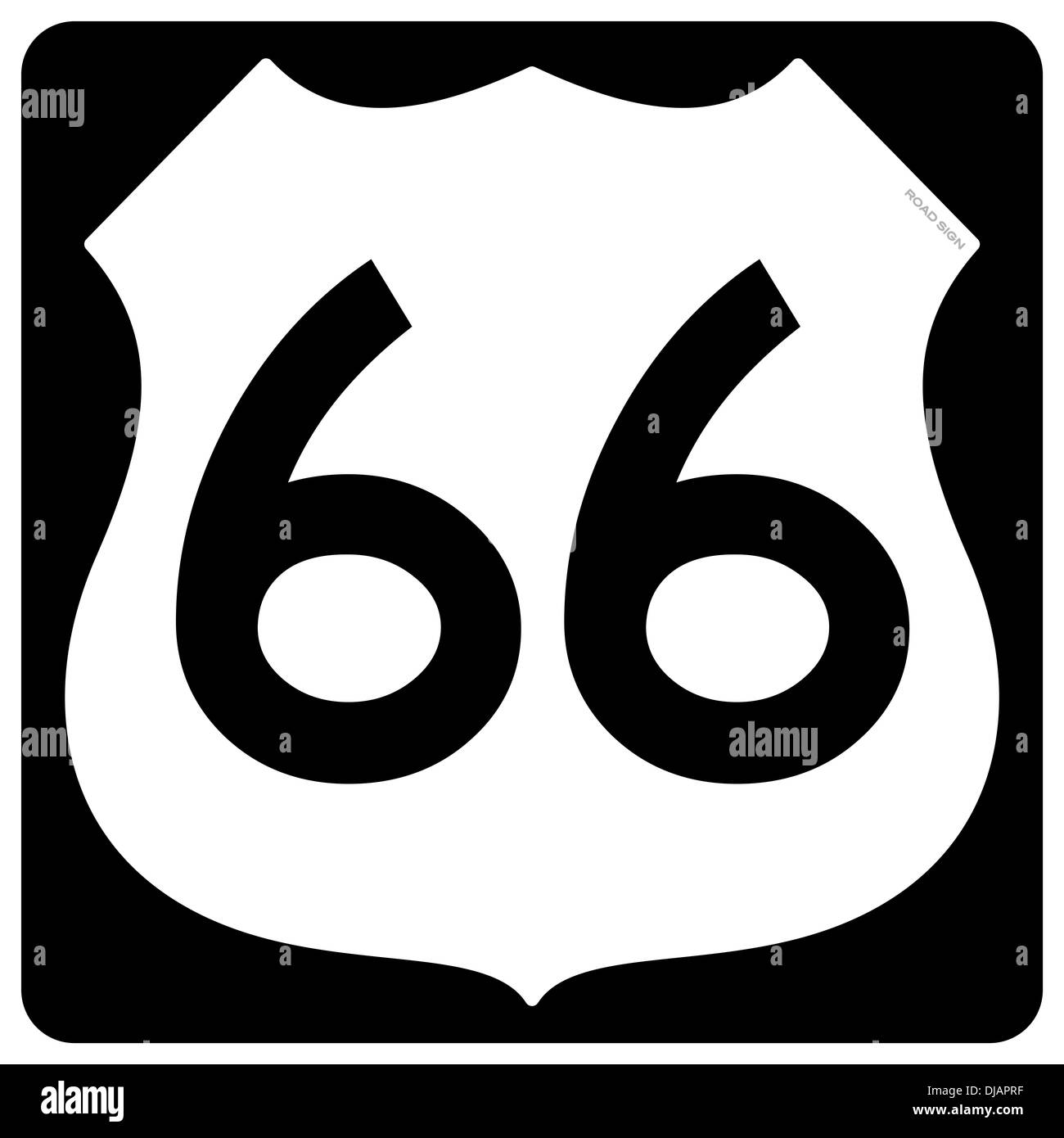 Route 66 Symbol Stock Photo - Alamy