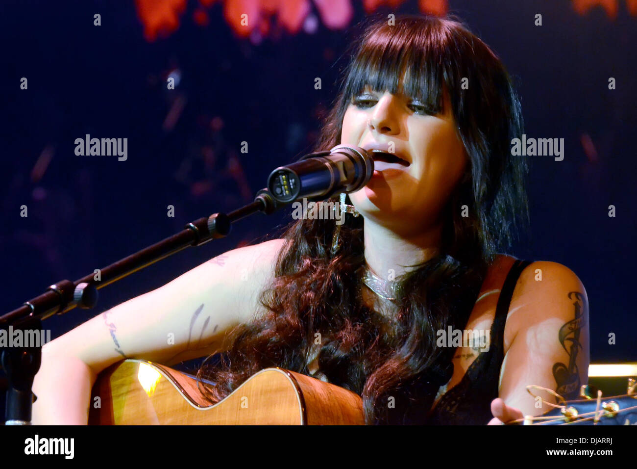 Juliet Simms 'The Voice' meet & greet event and concert, held at Parx ...