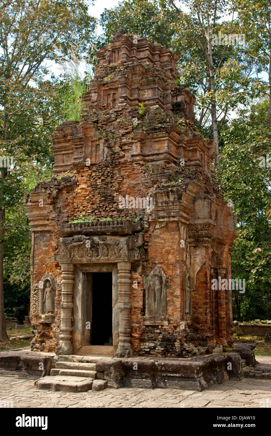 Tower in the Preah Ko Temple, Roluos Temple Complex, Roluos, Siem Reap ...