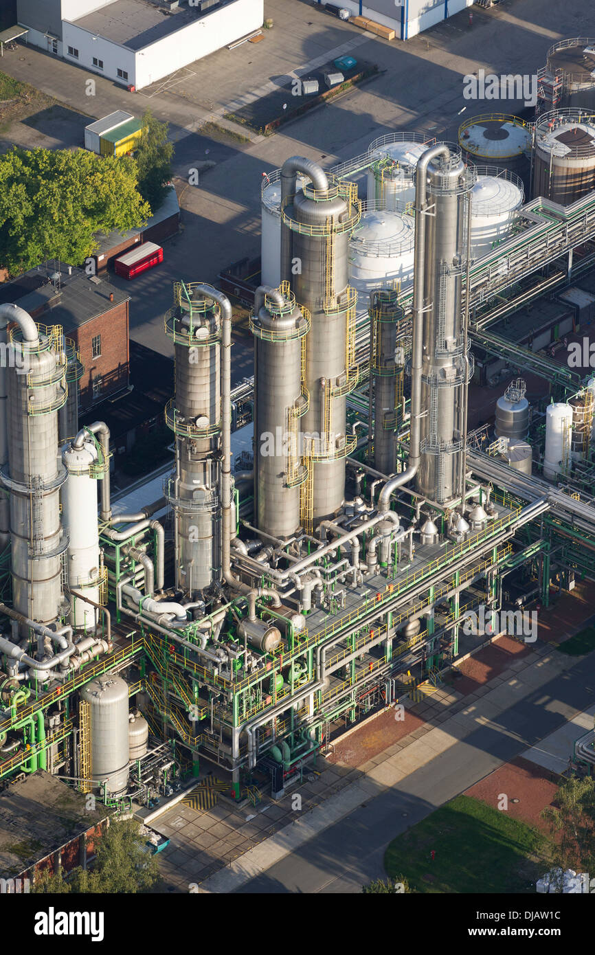 Aerial view, Ineos Phenol chemical plant, Gladbeck, North Rhine ...