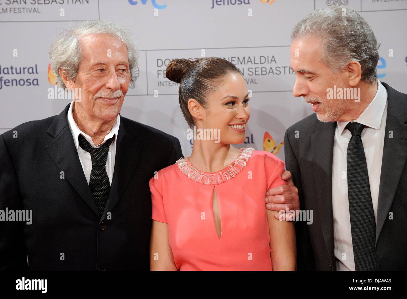 Director Fernando Trueba with actors Jean Rochefort and Aida Folch 60th ...
