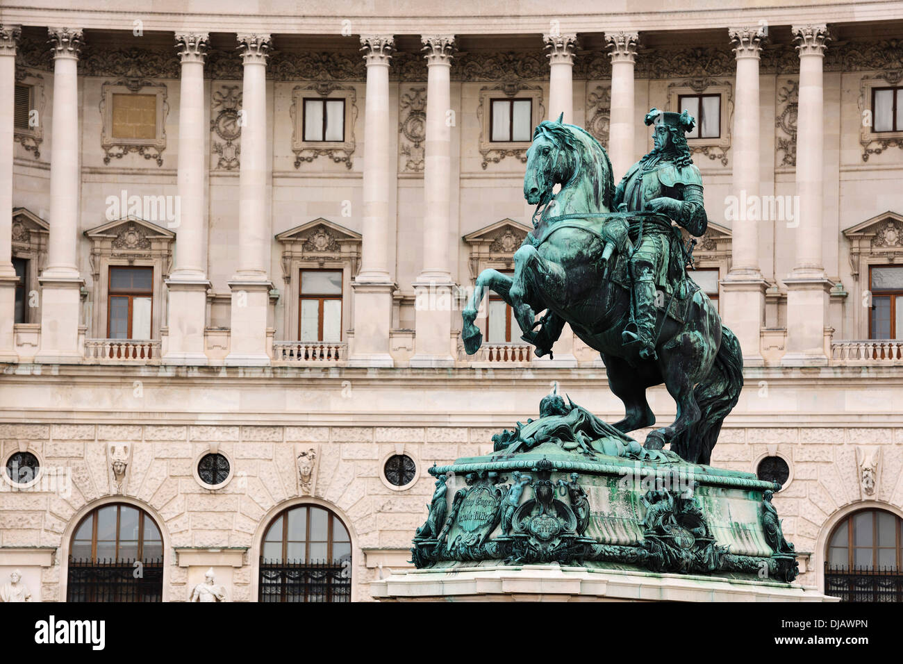Equestrian statue, Prince Eugene of Savoy, Heroes' Square, Vienna ...