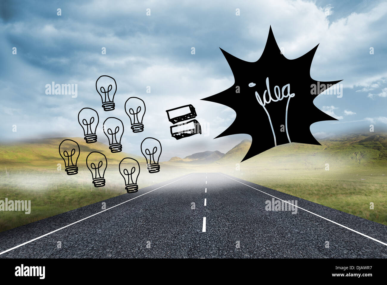 Bright future landscape hi-res stock photography and images - Alamy