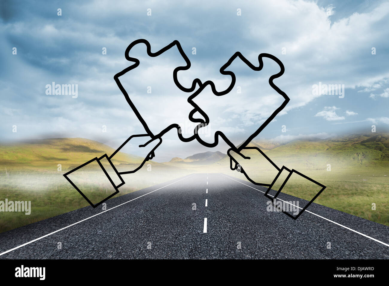 Hands landscape hi-res stock photography and images - Alamy