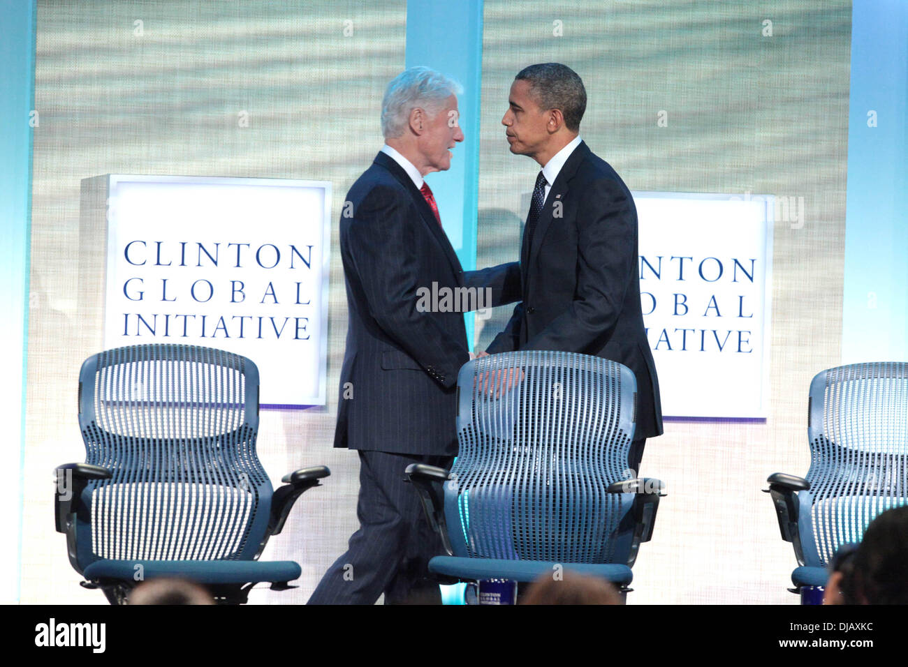 Former President Bill Clinton, President Barack Obama Global Initiative ...