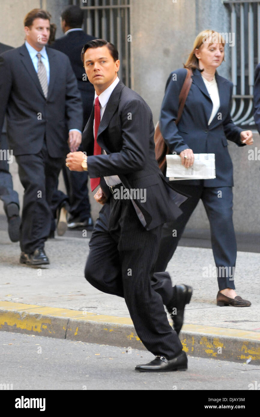 Leonardo Dicaprio Filming Scenes For The Wolf Of Wall Street In