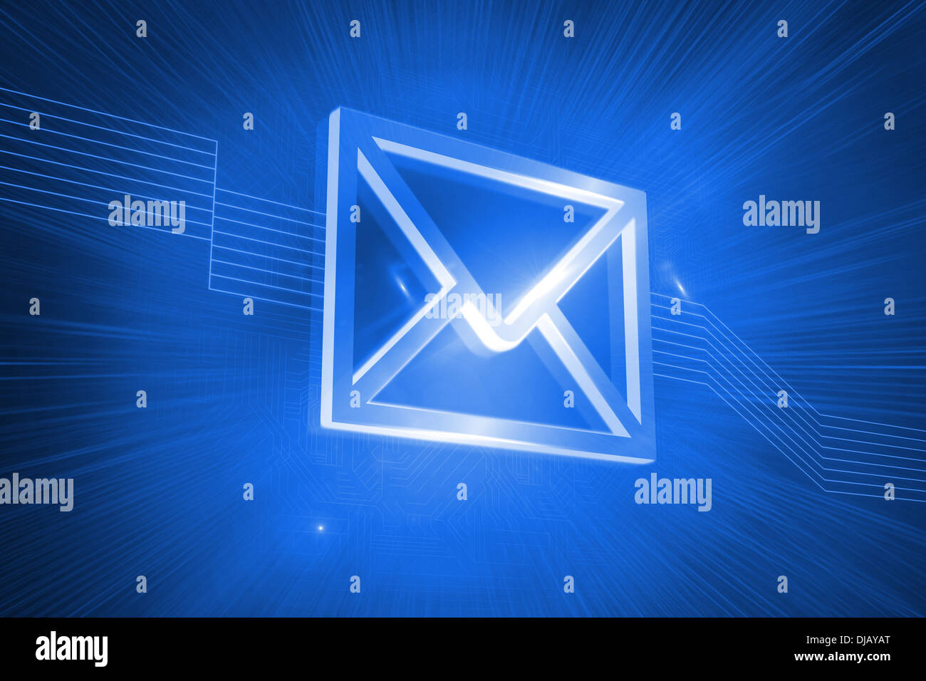 Digitally generated envelope Stock Photo - Alamy