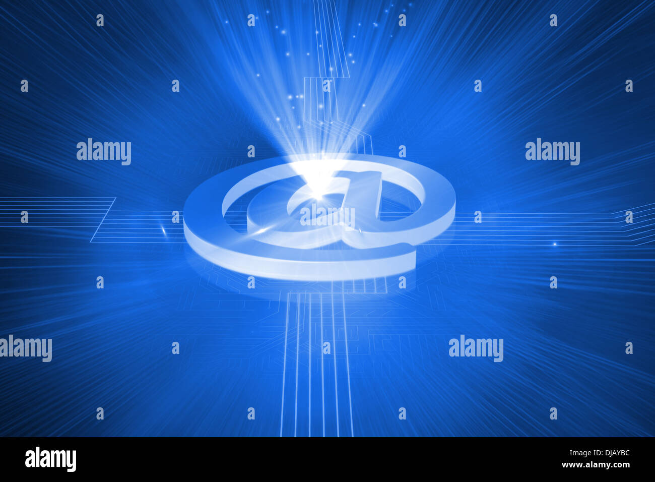 Digitally generated at sign Stock Photo - Alamy