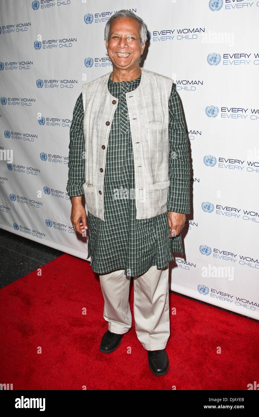 Muhammad Yunus United Nations Every Woman Every Child Dinner 2012 held ...
