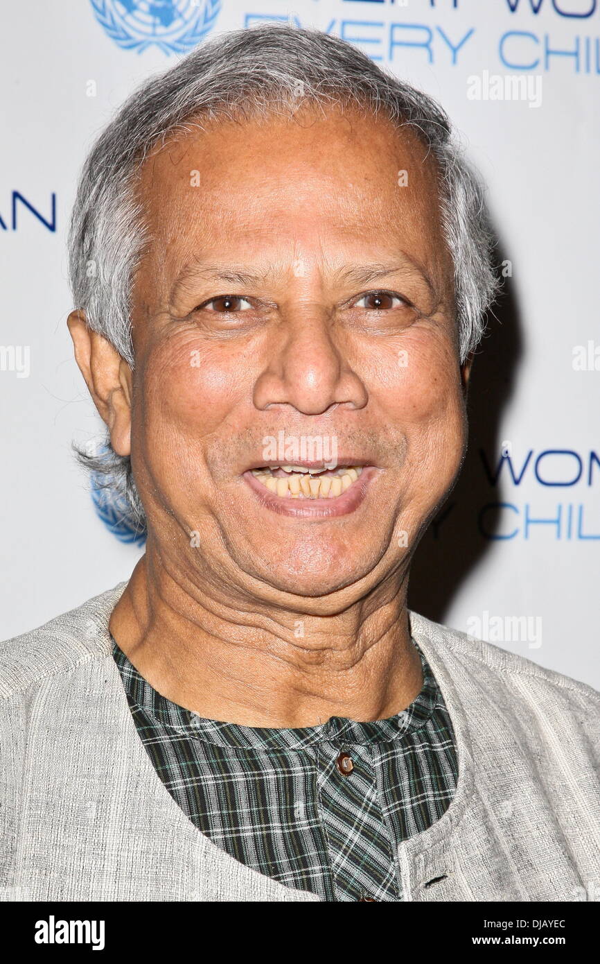 Muhammad Yunus United Nations Every Woman Every Child Dinner 2012 held ...