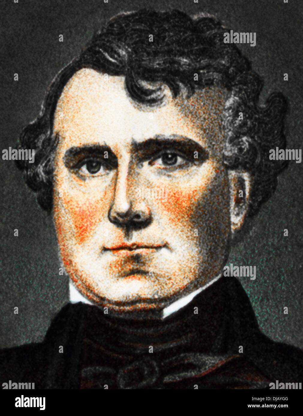 Vintage portrait of Franklin Pierce Stock Photo - Alamy