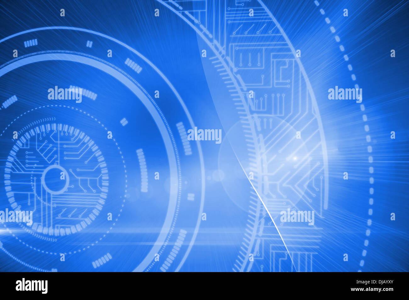 Futuristic shiny blue design Stock Photo - Alamy