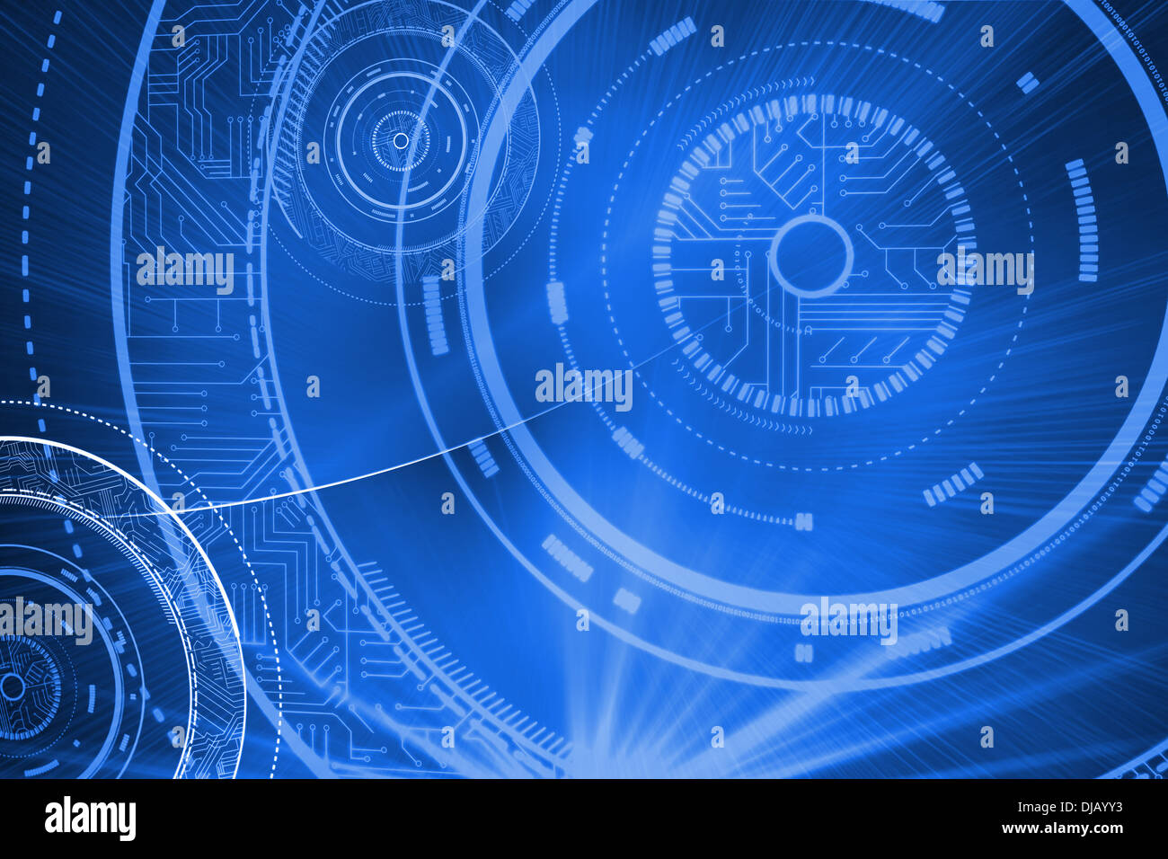Futuristic shiny blue design Stock Photo - Alamy