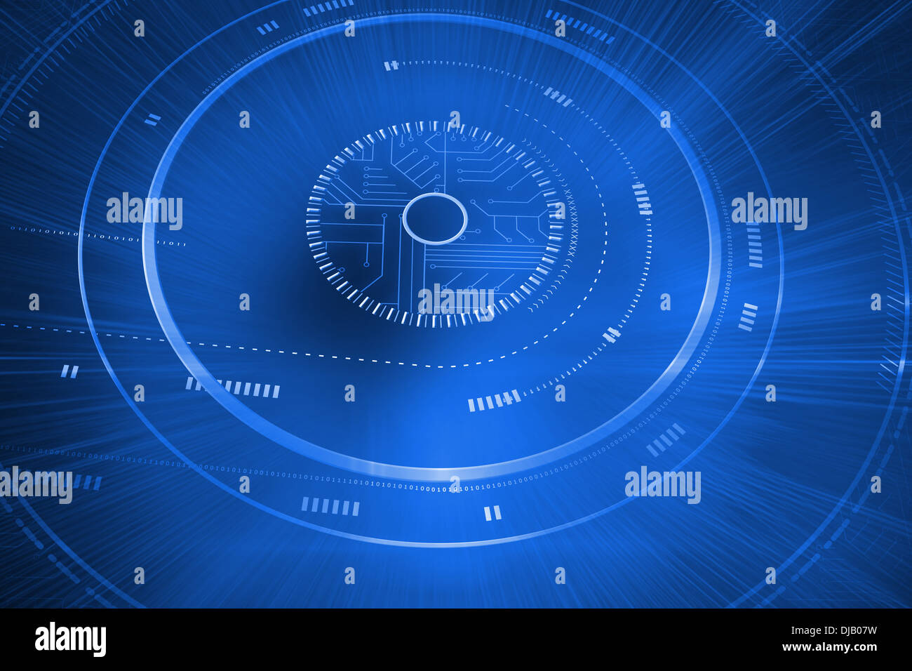 Futuristic blue interface Stock Photo - Alamy