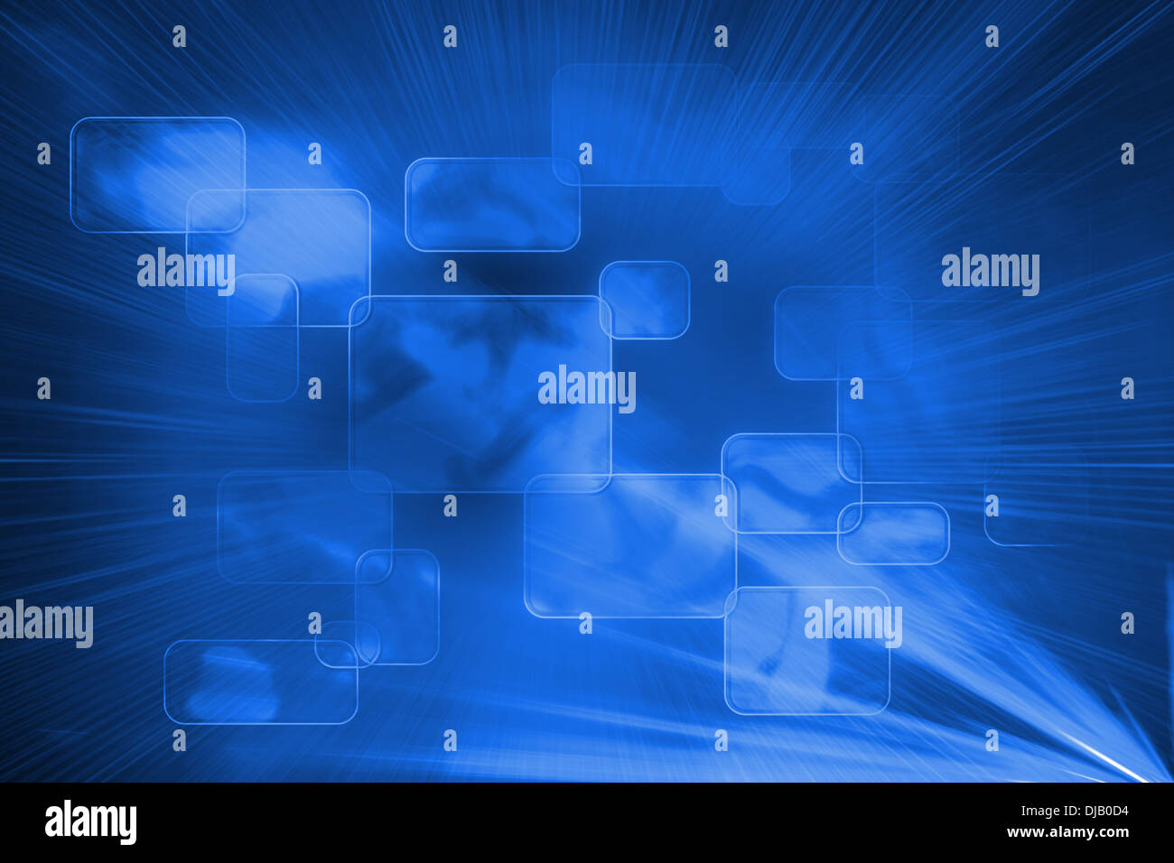 Squares blue shining hi-res stock photography and images - Alamy