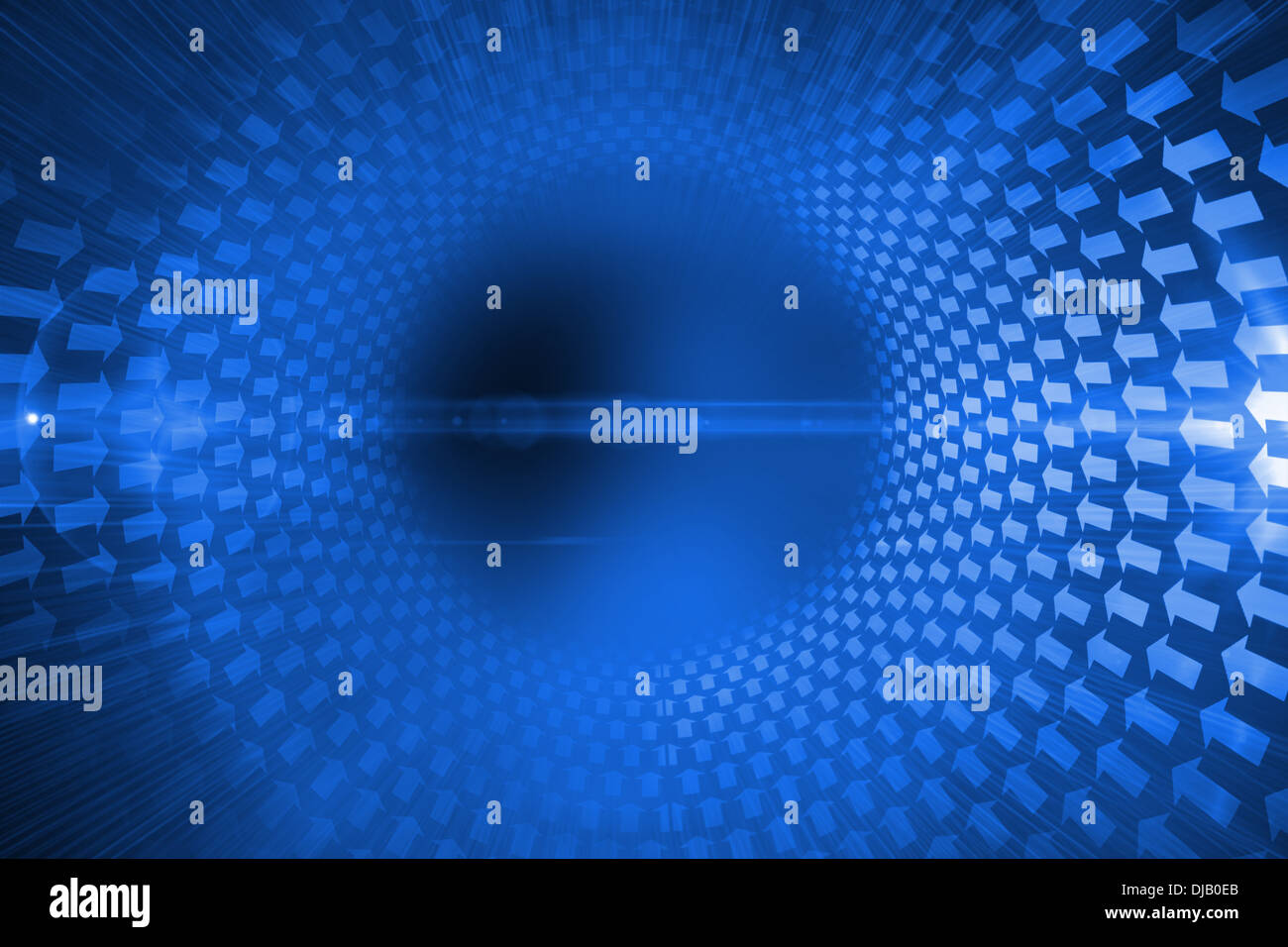 Digitally generated futuristic arrow spiral Stock Photo - Alamy