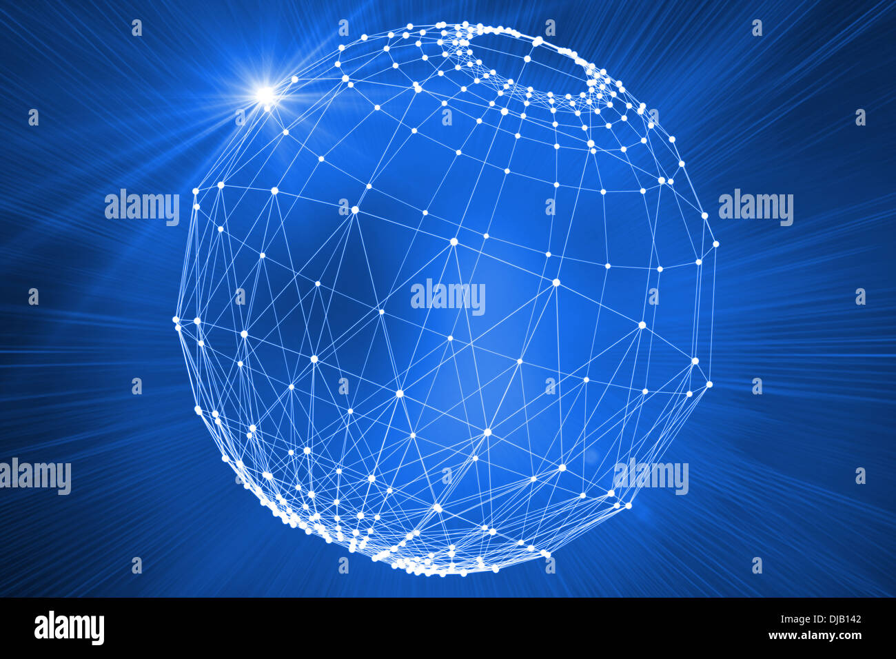 Futuristic shiny 3D ball Stock Photo - Alamy