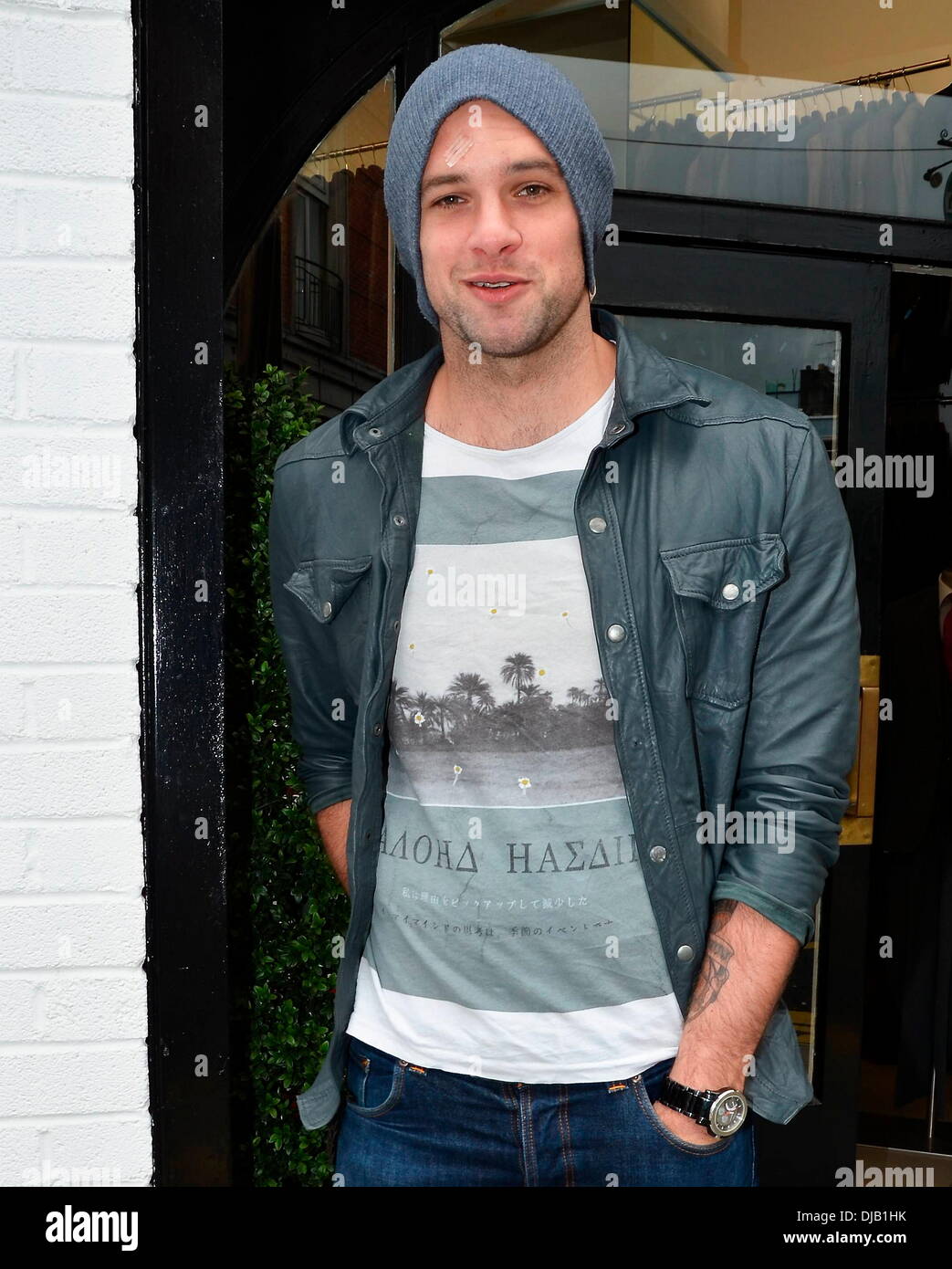 Niall Breslin aka Bressie, with stitches on his forehead outside ...