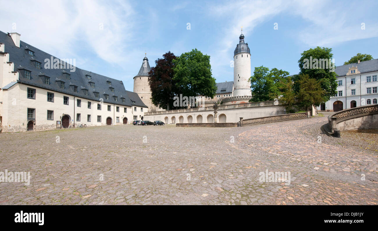 Courtyard, Altenburg Palace, Altenburg, Thuringia, Germany Stock Photo ...