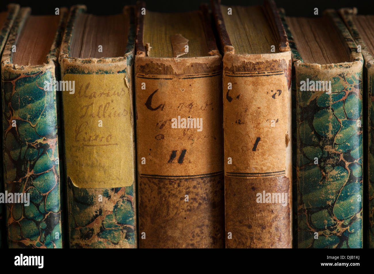 Book spine spines hi-res stock photography and images - Alamy