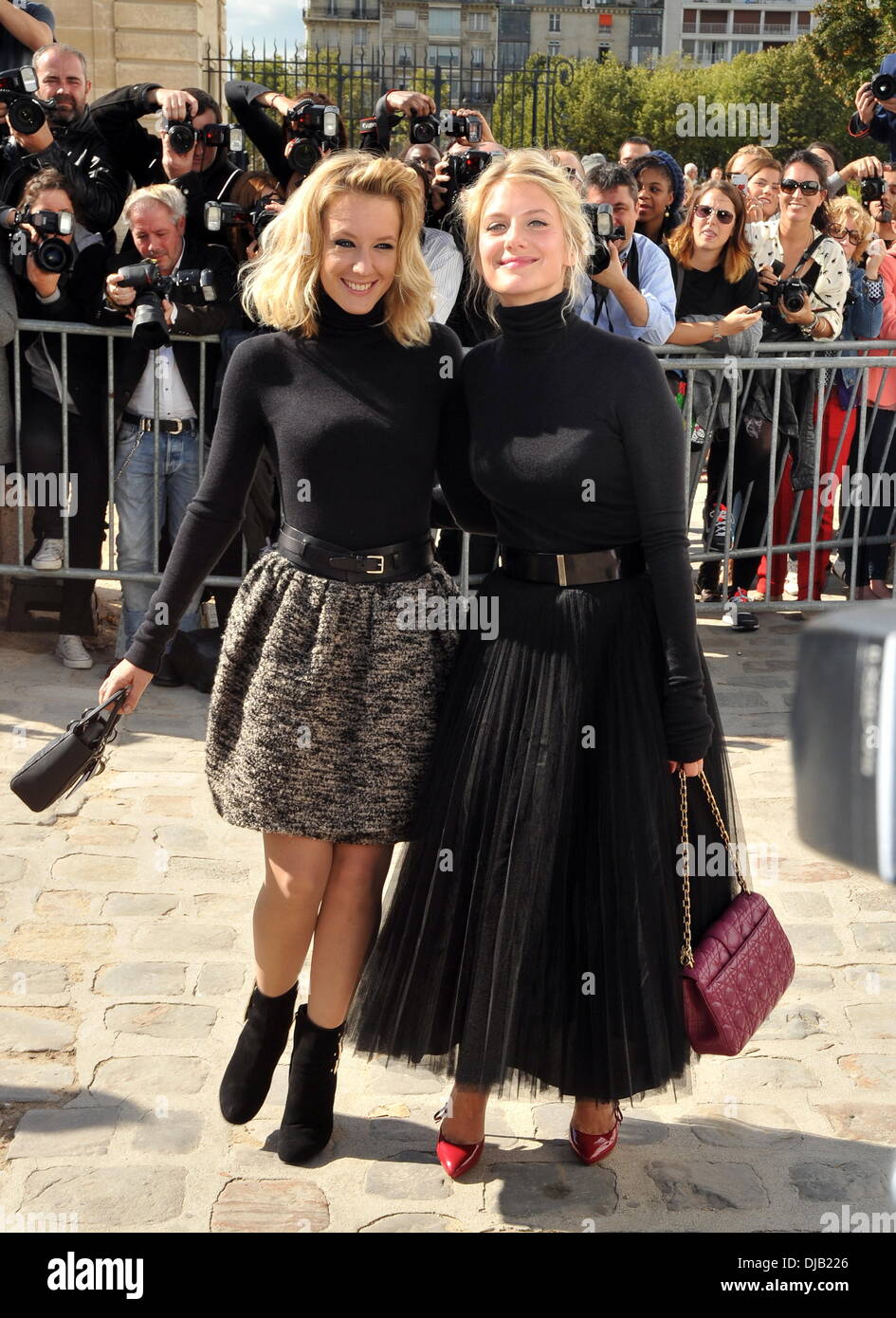 Melanie Laurent and Ludivine Sagnier Paris Fashion Week Spring / Summer ...